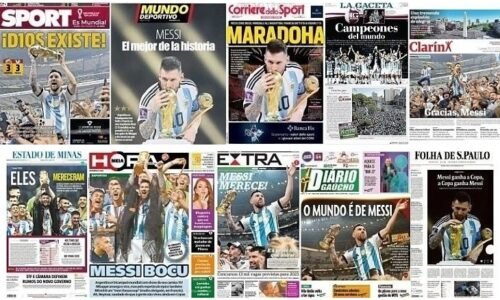 Messi Bocu: Capas de jornais do mundo todo após o título da Argentina